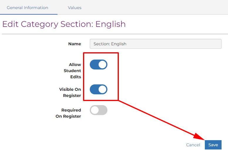 Manage Class Sections (Math and English) – Texas CCRSM Help